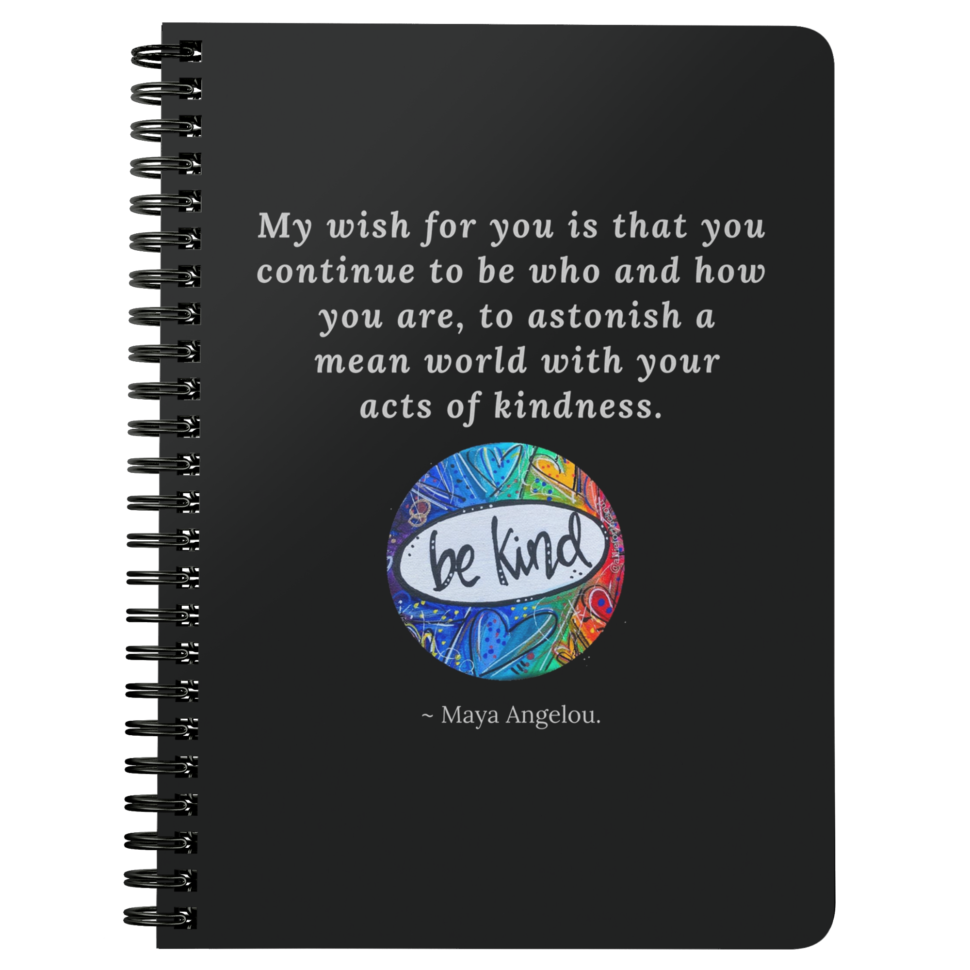 Wishes of Kindness Notebook/Journal Maya Angelou Quote – Allie for the Soul